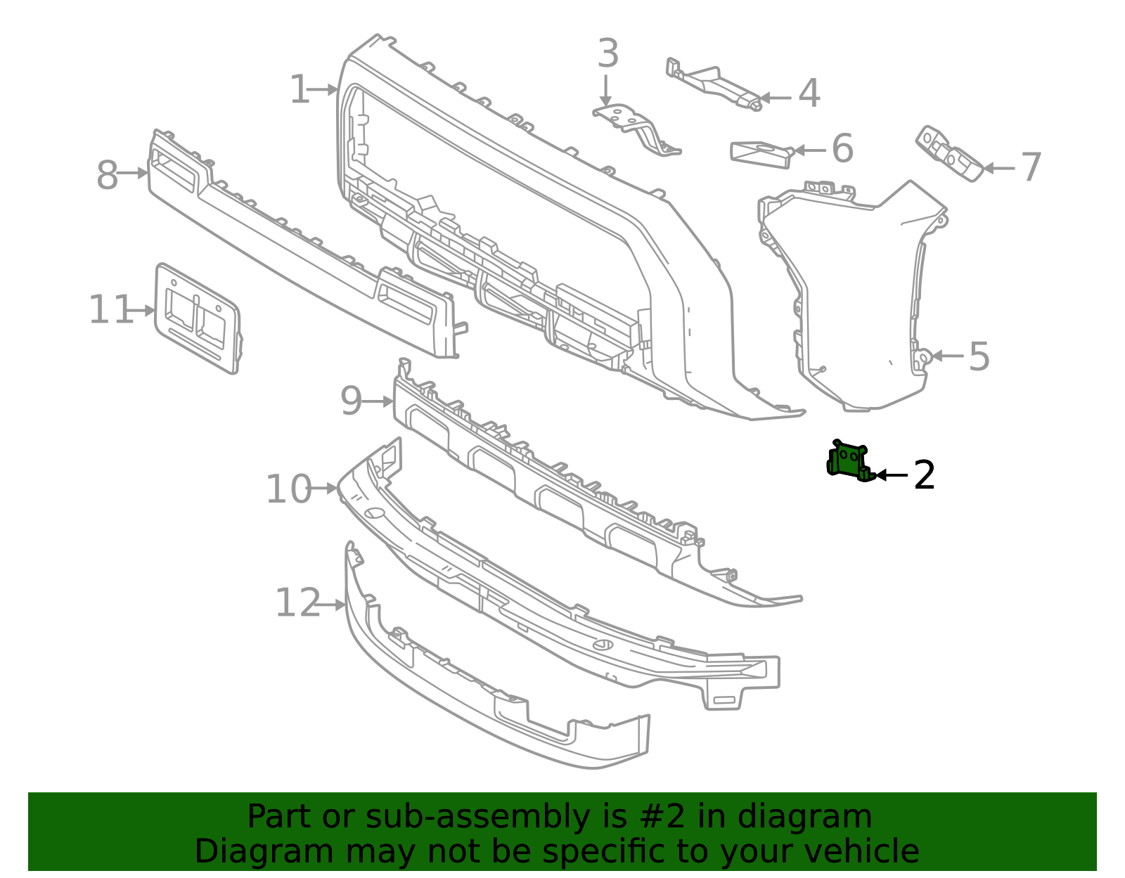 2025 Toyota 4Runner Bumper Cover Side Bracket 52144-35190 | MotorMotor
