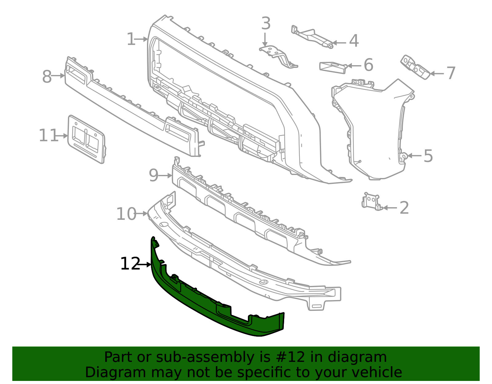 76851-35010 - Cover Front Spoiler Longo Toyota Parts
