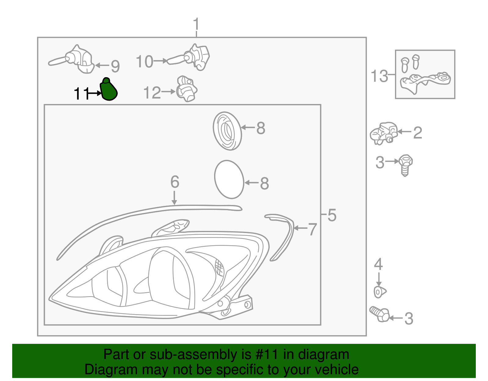 90084-98061 - Signal Lamp Bulb 2002-2006 Toyota Camry | Longo Toyota Parts