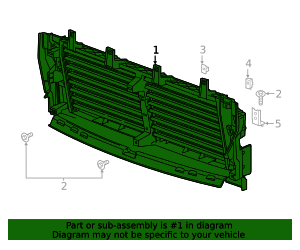 2023-2025 GMC Sierra 1500 Radiator Shutter Assembly 86586452 | OEM ...