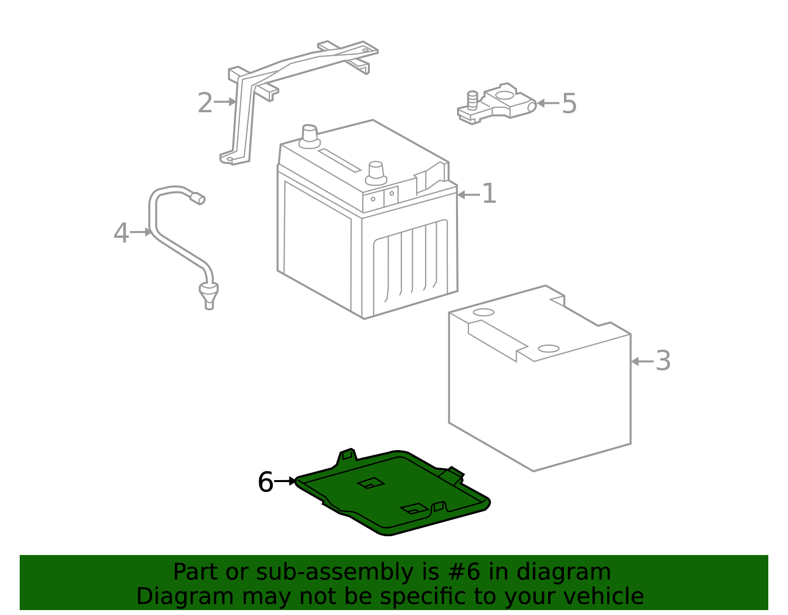 74431-48071 - High-Quality Battery Tray for 2010-2015 Lexus RX450h ...