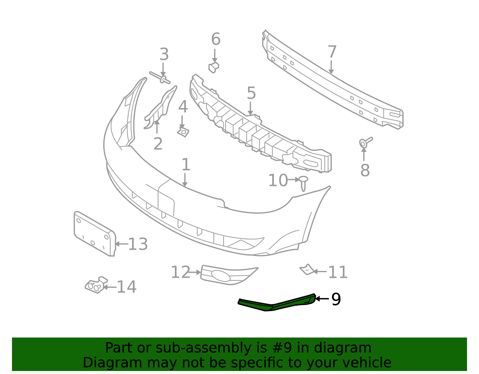 2008-2009 Ford Taurus Lower Deflector 8G1Z-17626-AA | Ford OEM Parts Outlet