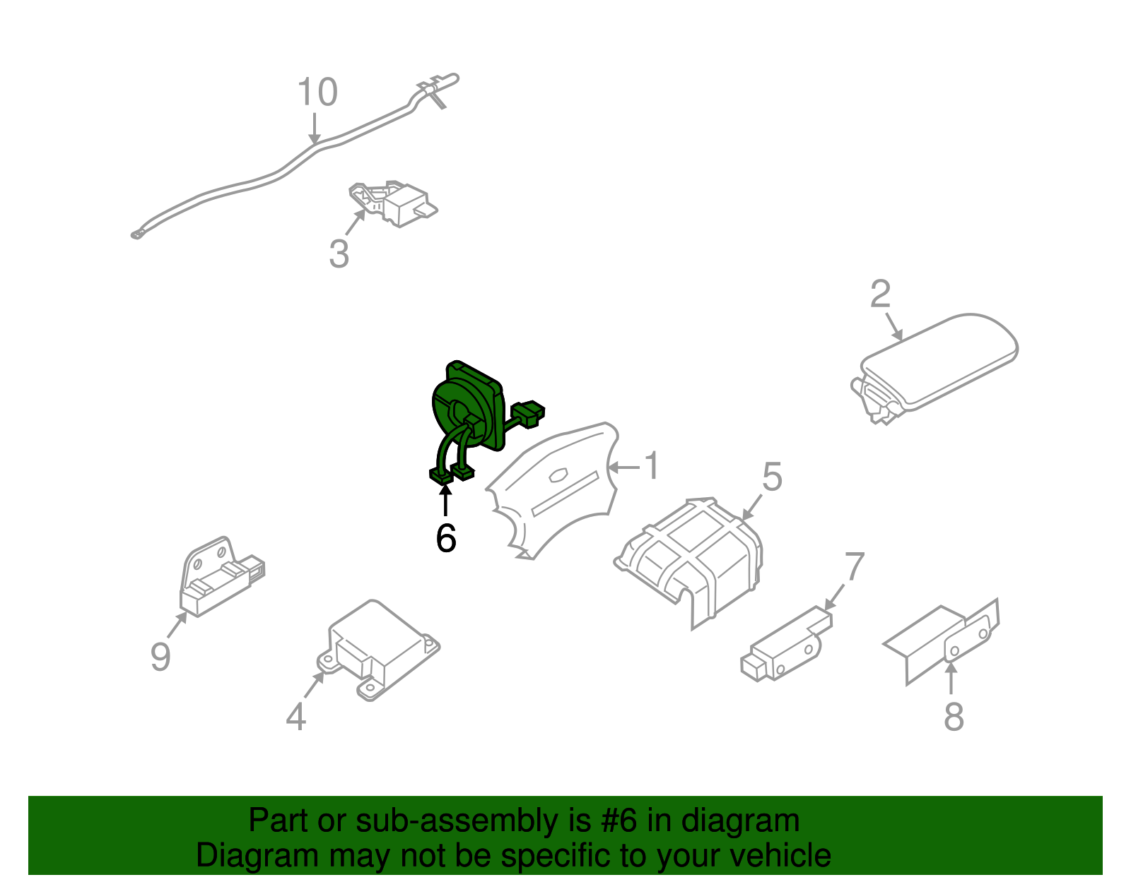 25554-7Z829 - Clock Spring | Anicra Nissan Parts