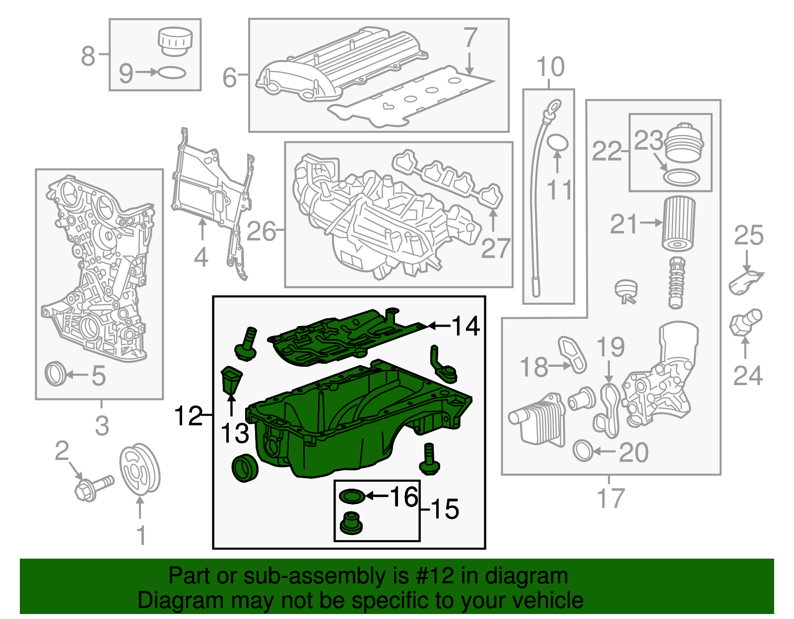 25200829 - 2011-2021 GM - Oil Pan | Partners Chevy