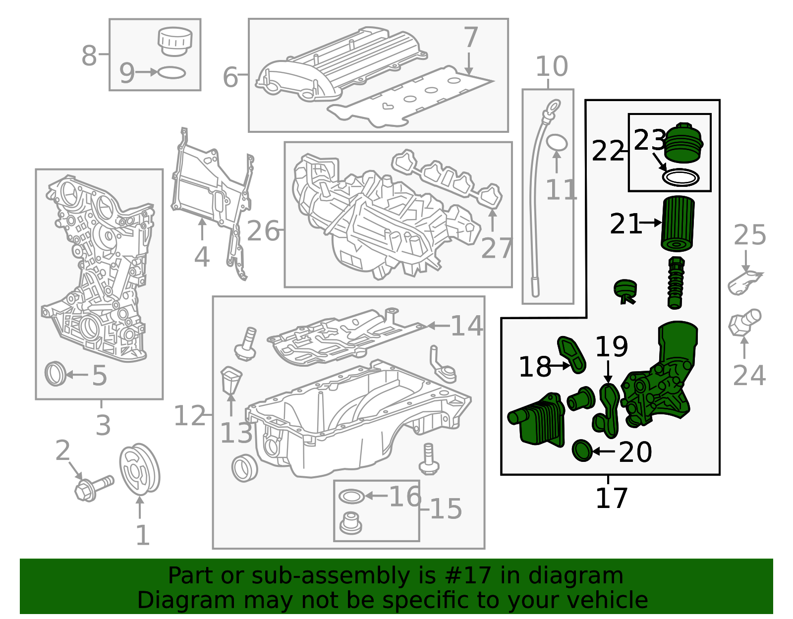 2011-2021 GM Engine Oil Cooler and Oil Filter 55566784 | OEM Parts Online