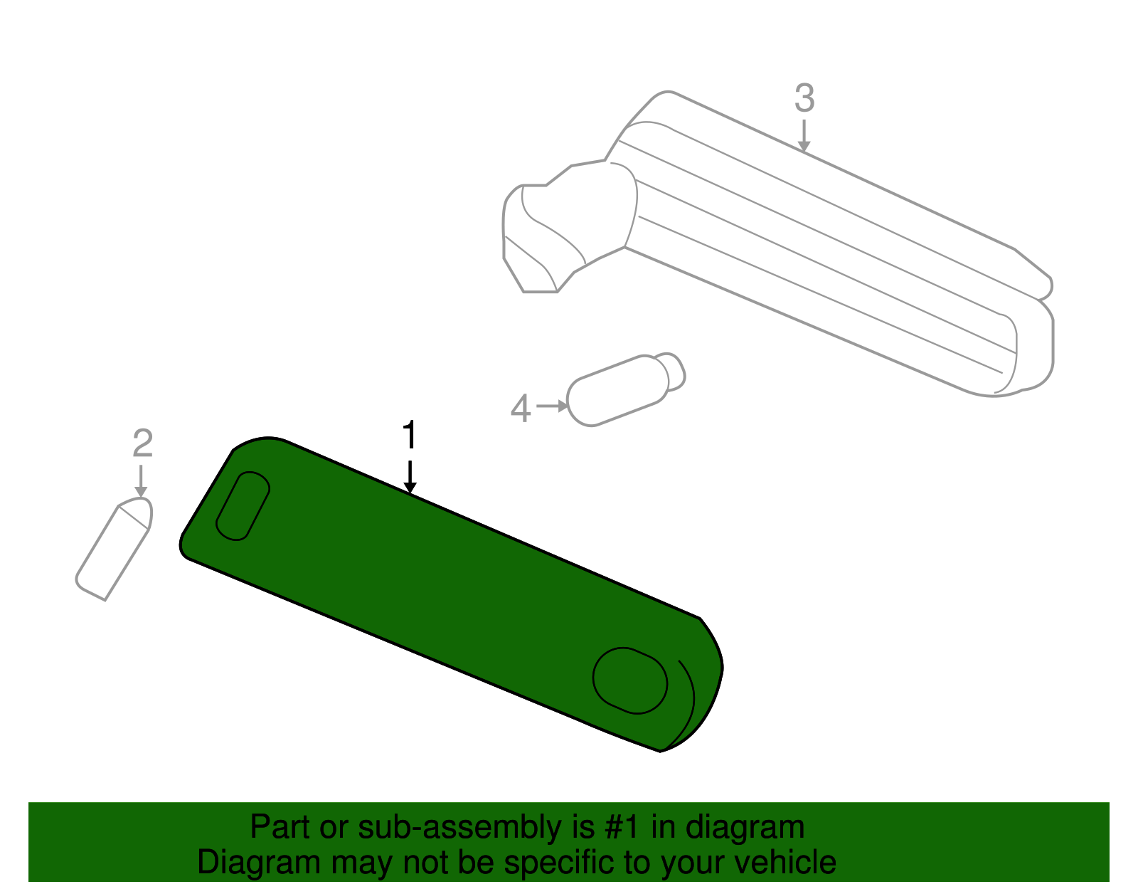 34271-SZA-A01 - 2009-2015 Honda Pilot - Lamp High Mount Stop | All Discount Parts Store