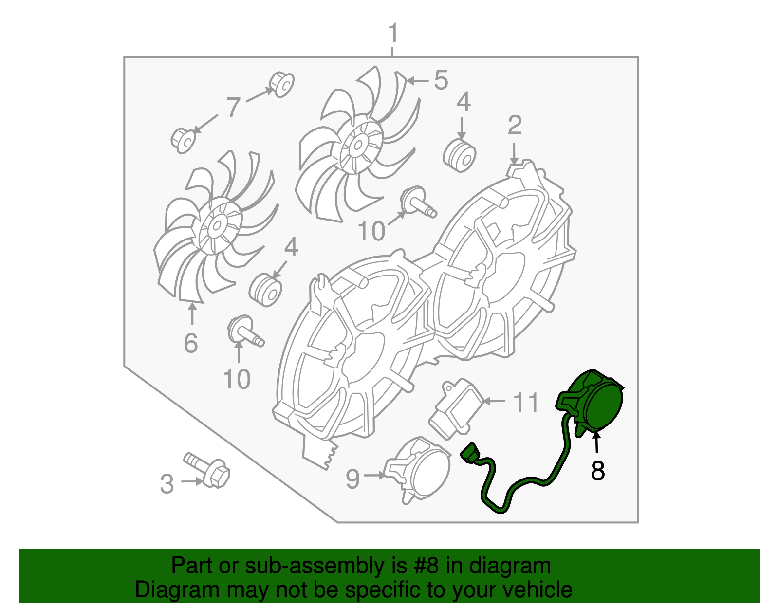 2009-2020 Nissan 370Z Fan Motor 21487-JK61A | Team Nissan Inc.