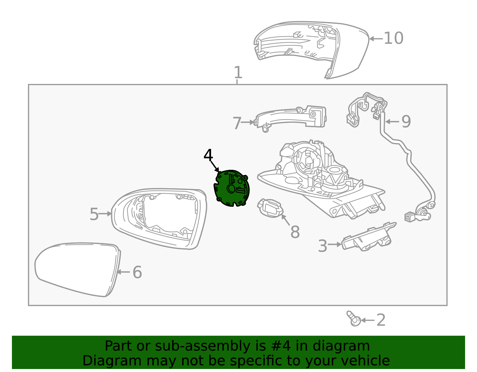 Driver Side Door Mirror Actuator 26208093 GM | GMPartsDirect.com