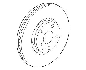 Genuine OEM Front Disc Brake Rotor Part# 84166301 Fits 2014-2019 ...