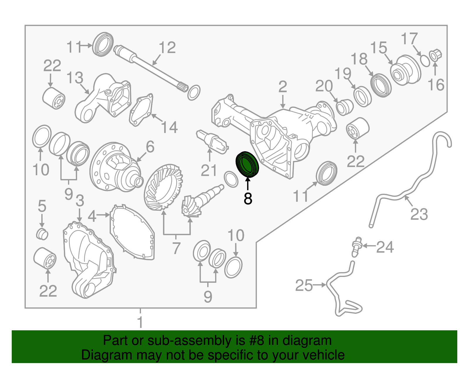 2017-2024 Nissan TITAN Bearing Assembly 38140-EZ20B | TascaParts.com