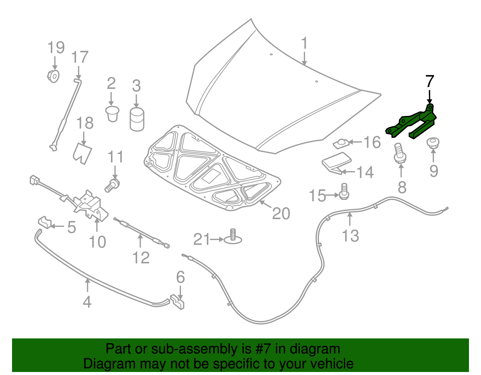 Hyundai - 79110-1R000 - Hinge - 2012-2017 Hyundai Accent | OEM Hyundai ...