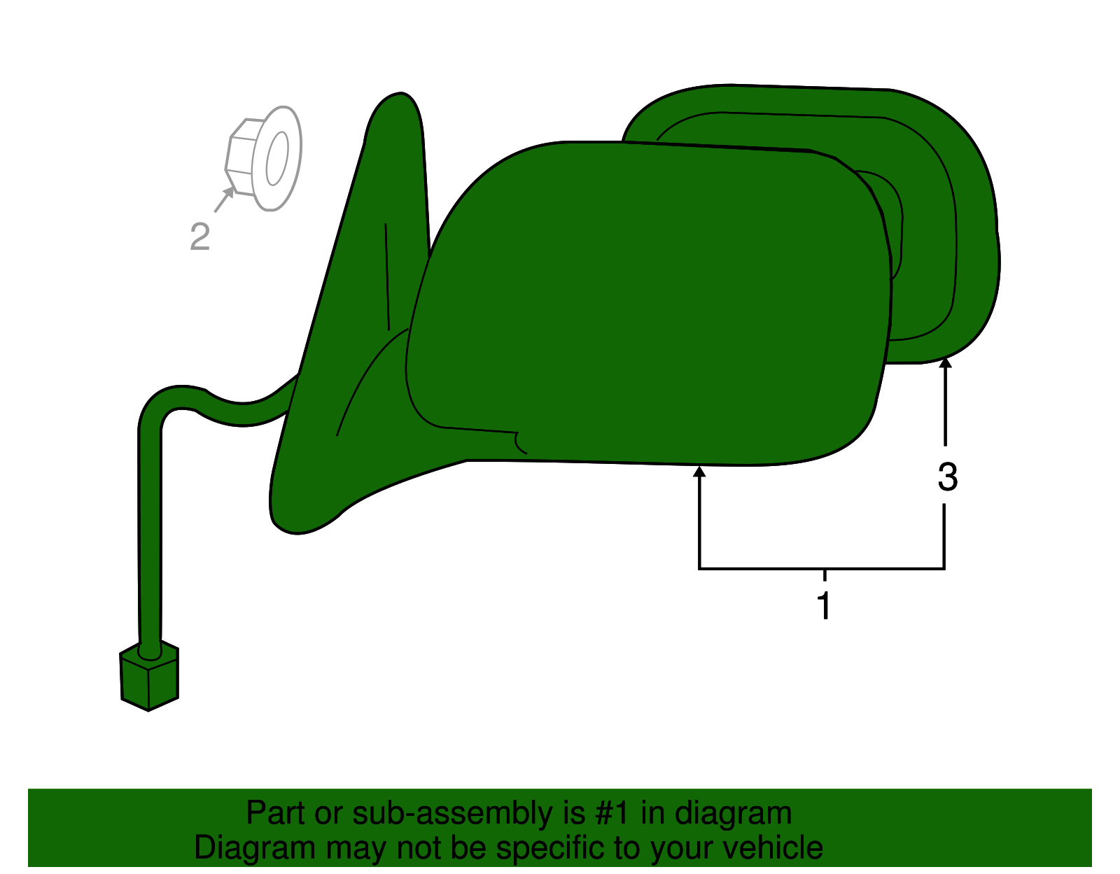 Genuine Toyota Mirror,Mirror Assembly Outer Right, Front Right part ...
