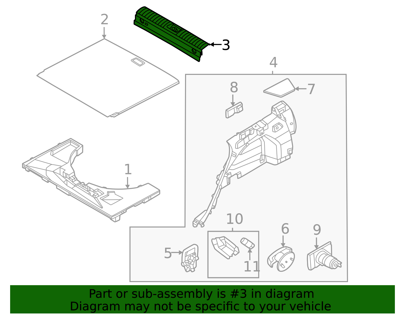 2022-2025 Hyundai Tucson Sill Trim 85770-CW000-NNB | QuirkParts