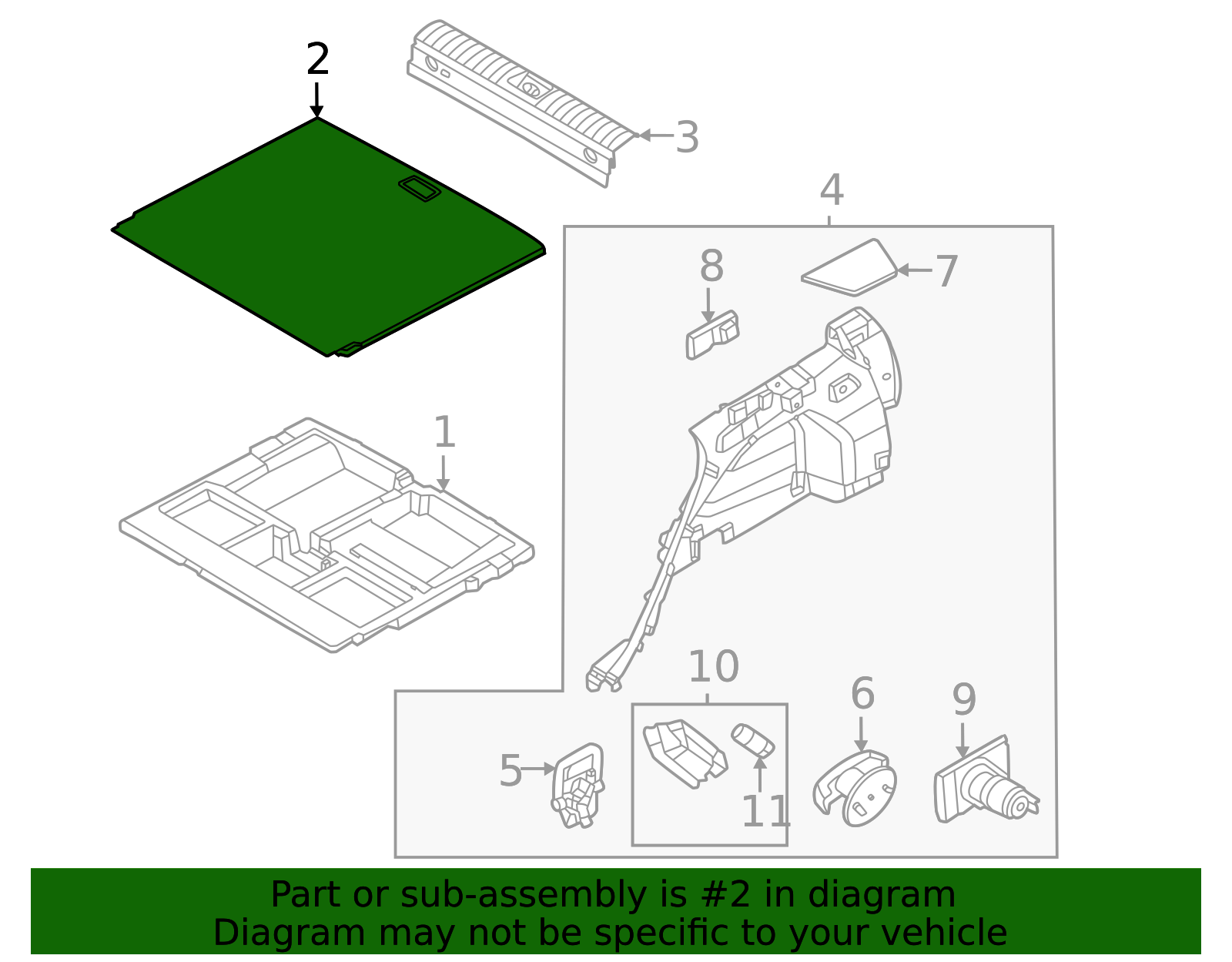 Genuine Floor Cover for 2022-2025 Hyundai Tucson | Part# 85715-CW000 ...