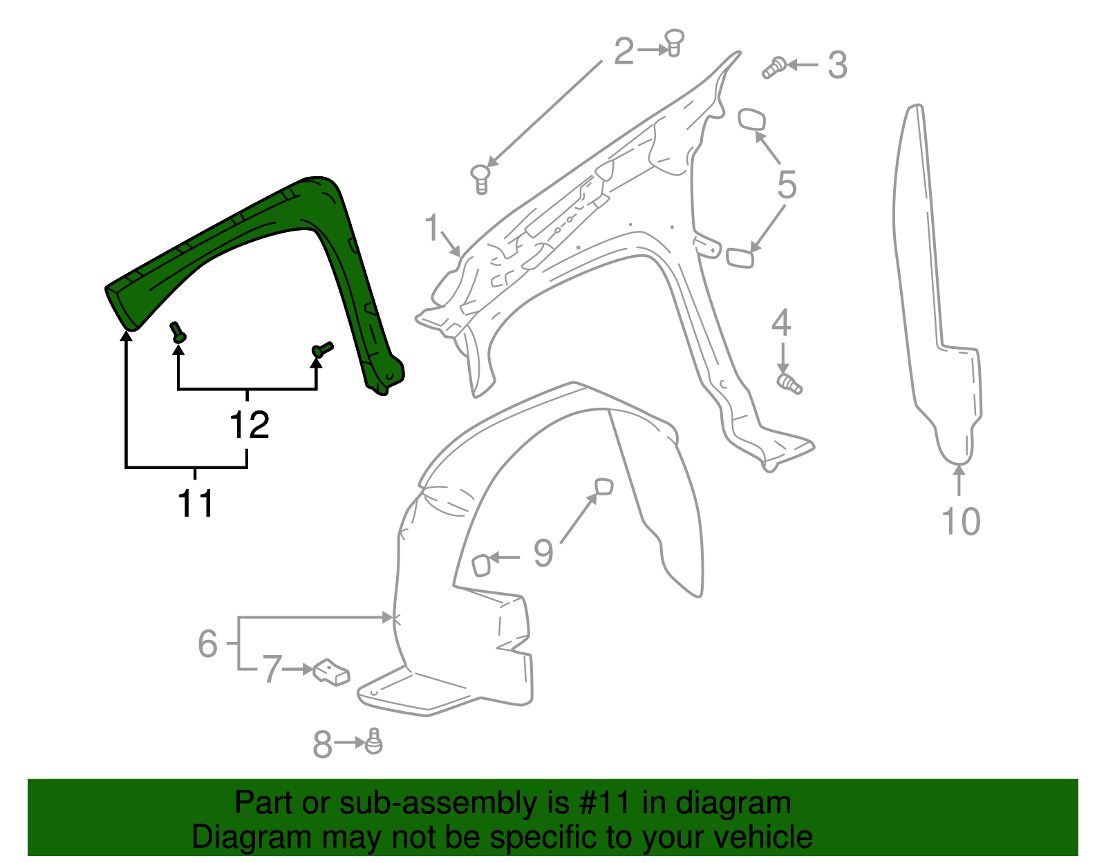 88980062 - Wheel Opening Molding | Partners Chevy