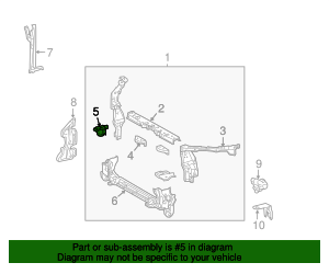 53273-02140 - High-Quality Radiator Support Bracket for 2009-2013 ...