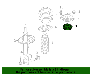 2013-2024 Nissan Strut Bearing 54325-3JA0A | Nissan Parts Central