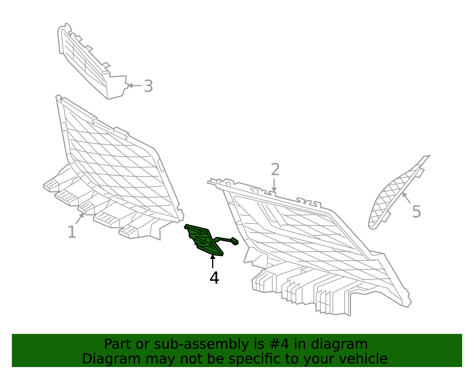52127-WAA01 - Outer Grille Cover 2020-2025 Toyota GR Supra | Longo ...