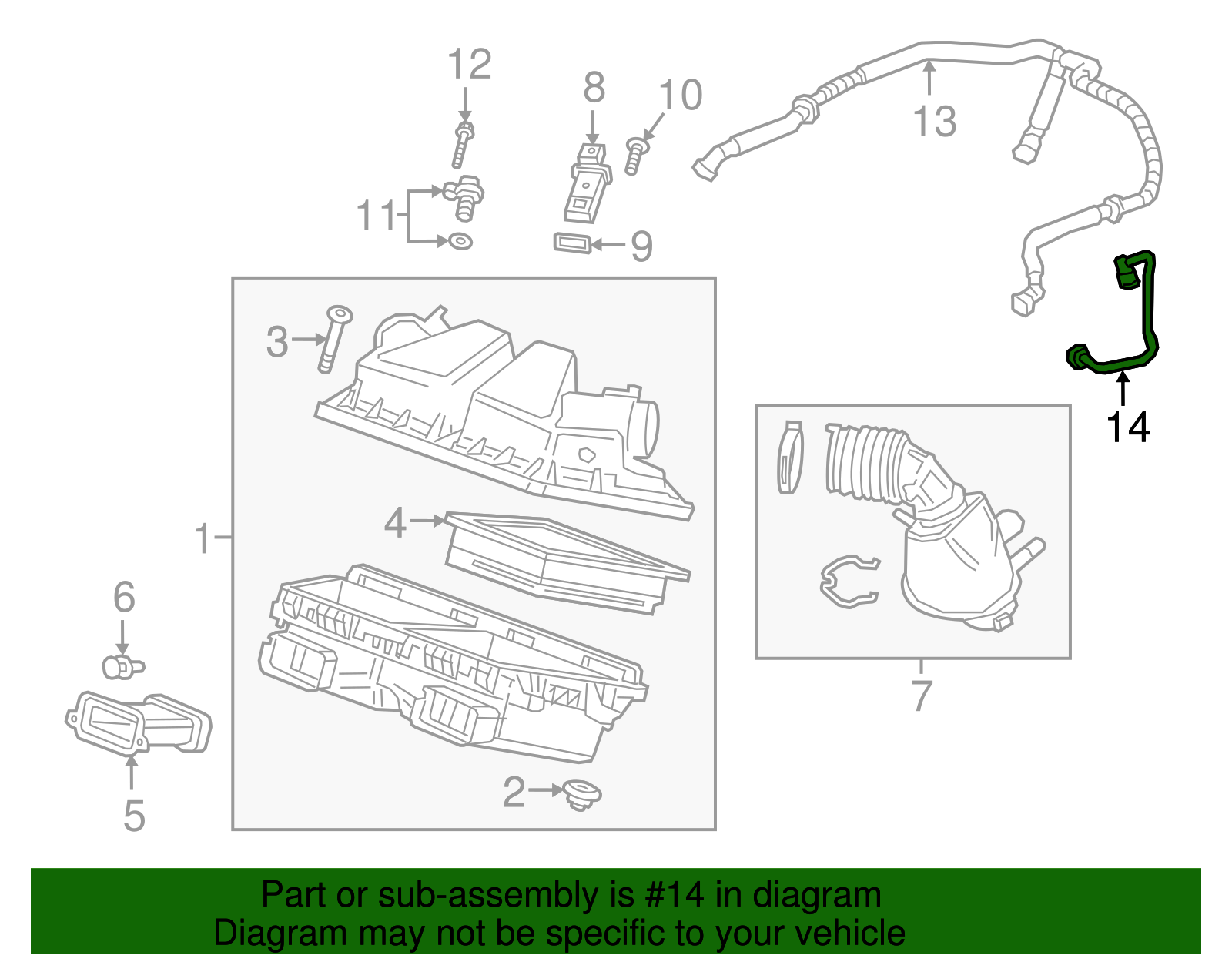 2016-2019 Cadillac CT6 Driver Side Positive Crankcase Ventilation (PCV ...