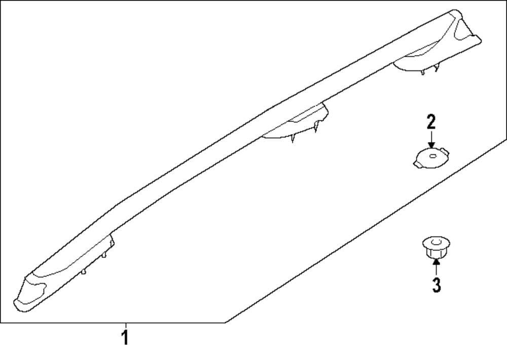 91151FN04A - 2024 Subaru Crosstrek - Roof Rack | Subaru Parts HQ