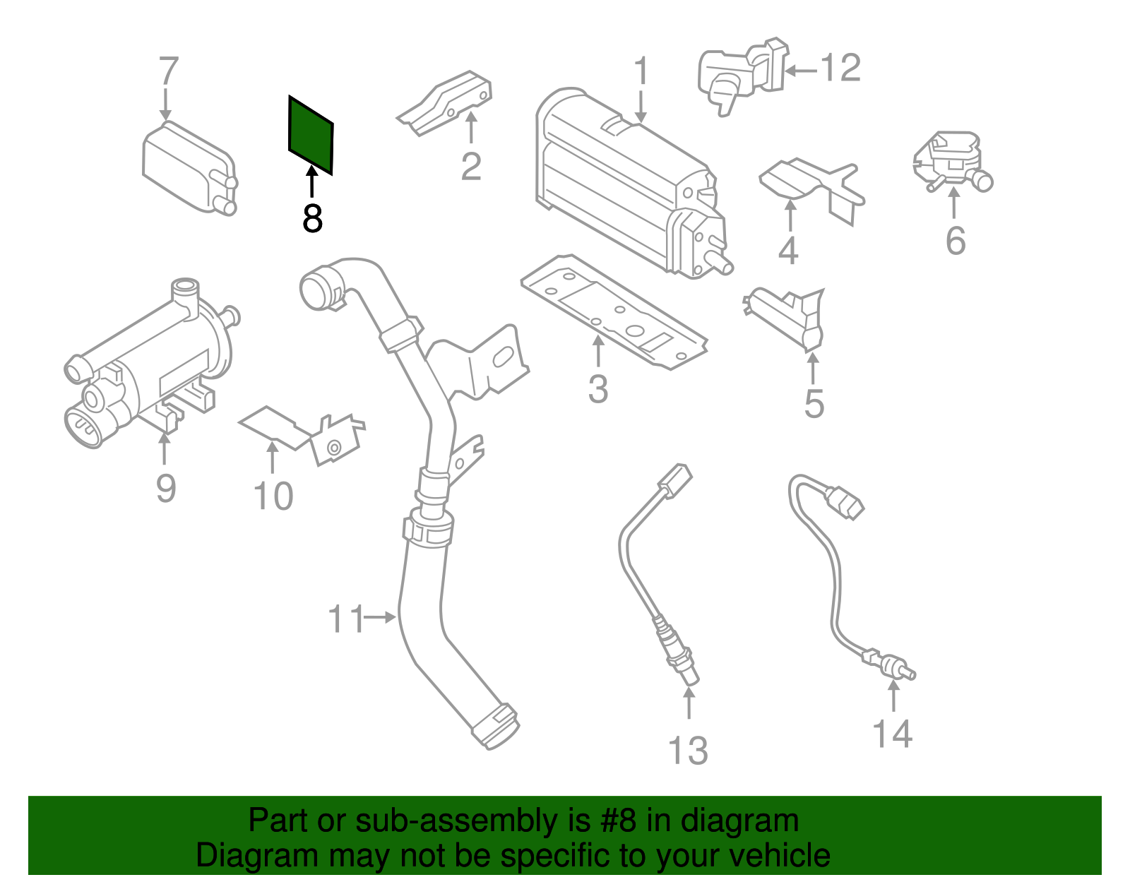 2011-2015 Hyundai Sonata Vacuum Reservoir Insulator 31454-2T500 ...