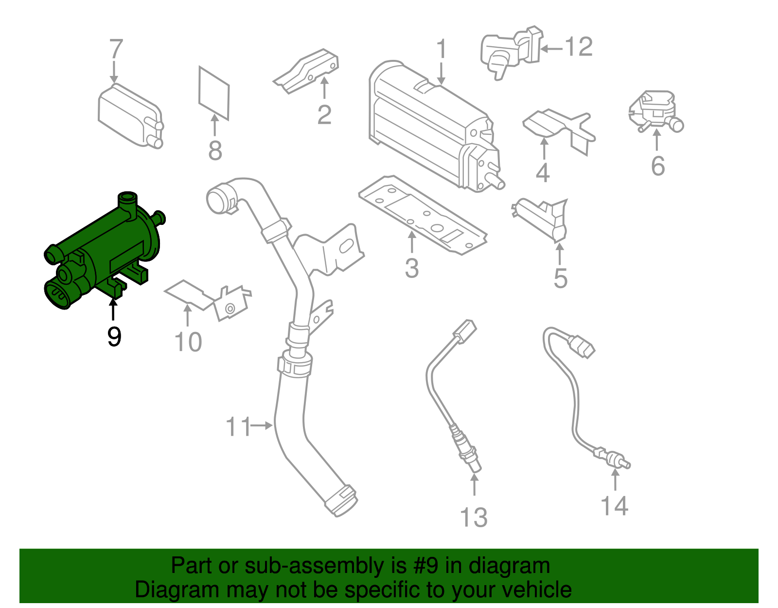 Hyundai - 28910-3E100 - Purge Solenoid - 2012-2015 Hyundai Sonata | OEM ...