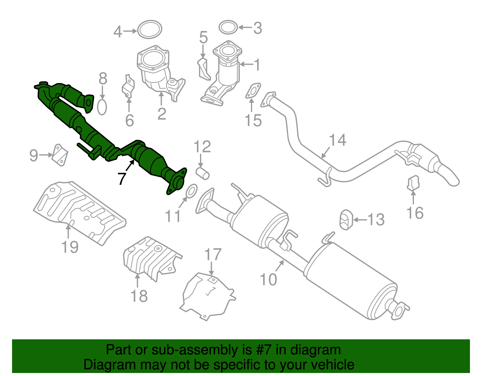 20020-3JA0A - Front Pipe 2013 Nissan Pathfinder | Nissan Parts ...