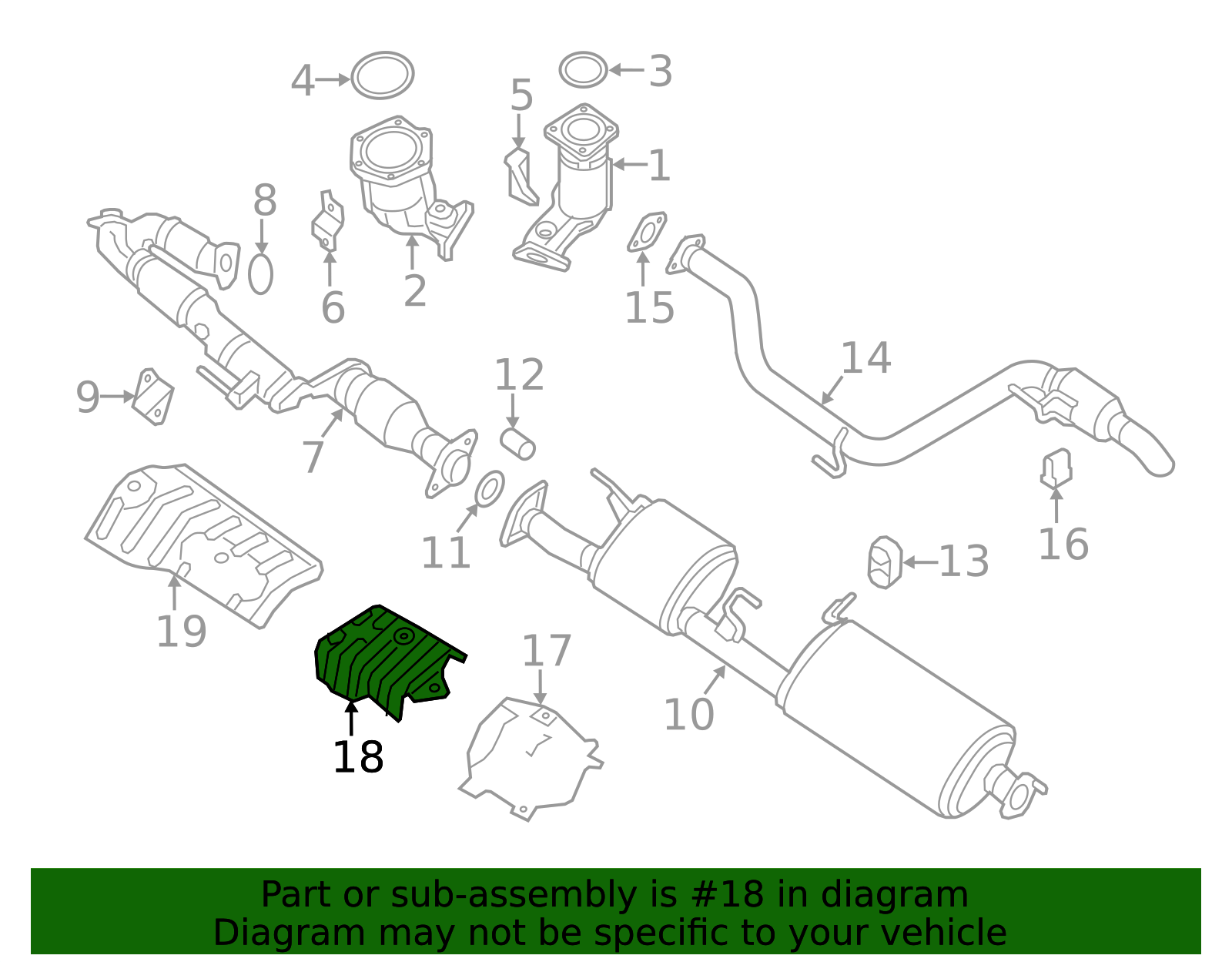 74754-3JA0A - Heat Shield 2013-2020 Nissan Pathfinder | Official Nissan ...