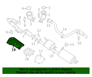 74750-3JA1A - Heat Shield 2013-2020 Nissan Pathfinder | Ziegler Nissan ...