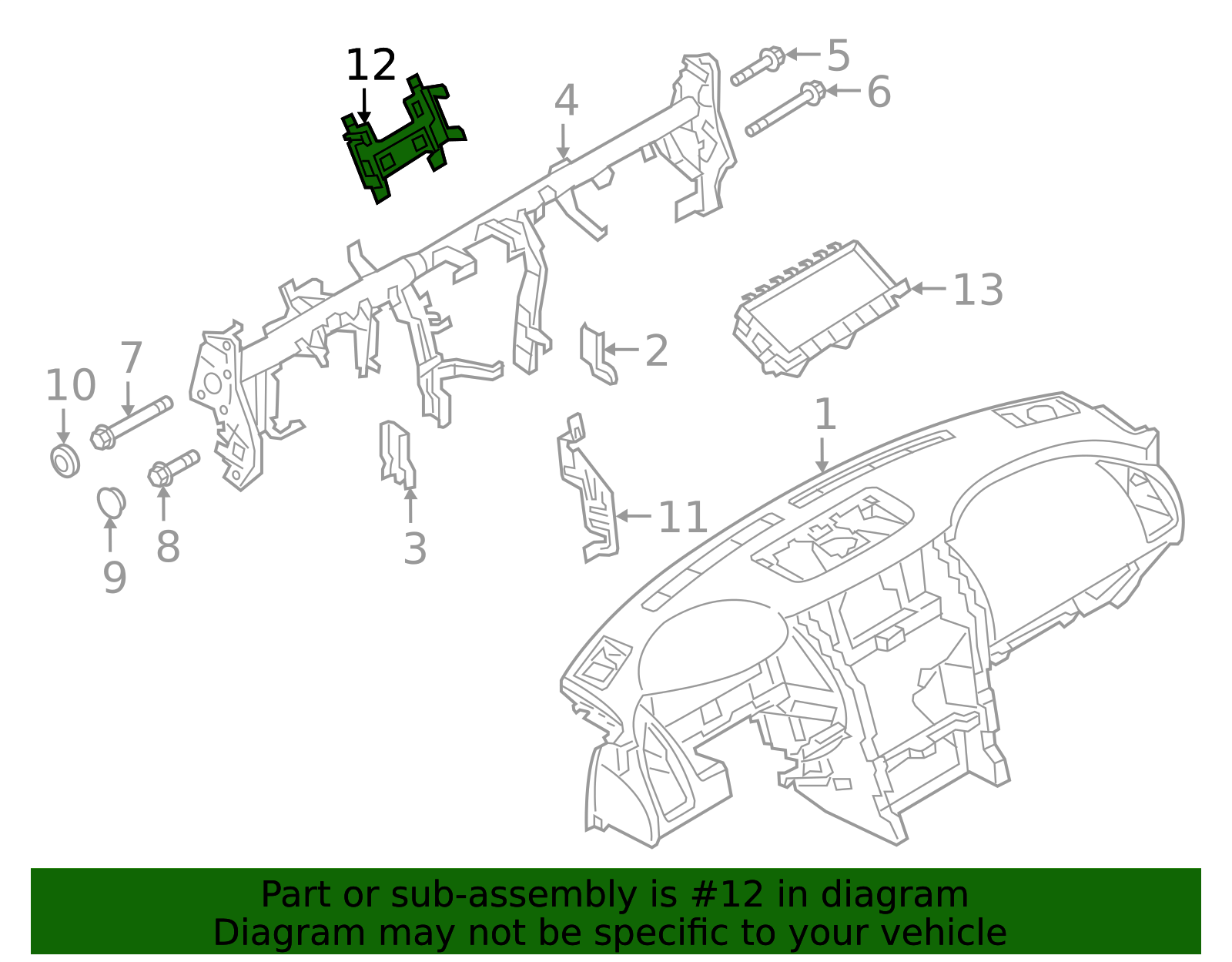 28056-6JF0A - High-Quality GPS Navigation System Bracket for 2020-2021 ...