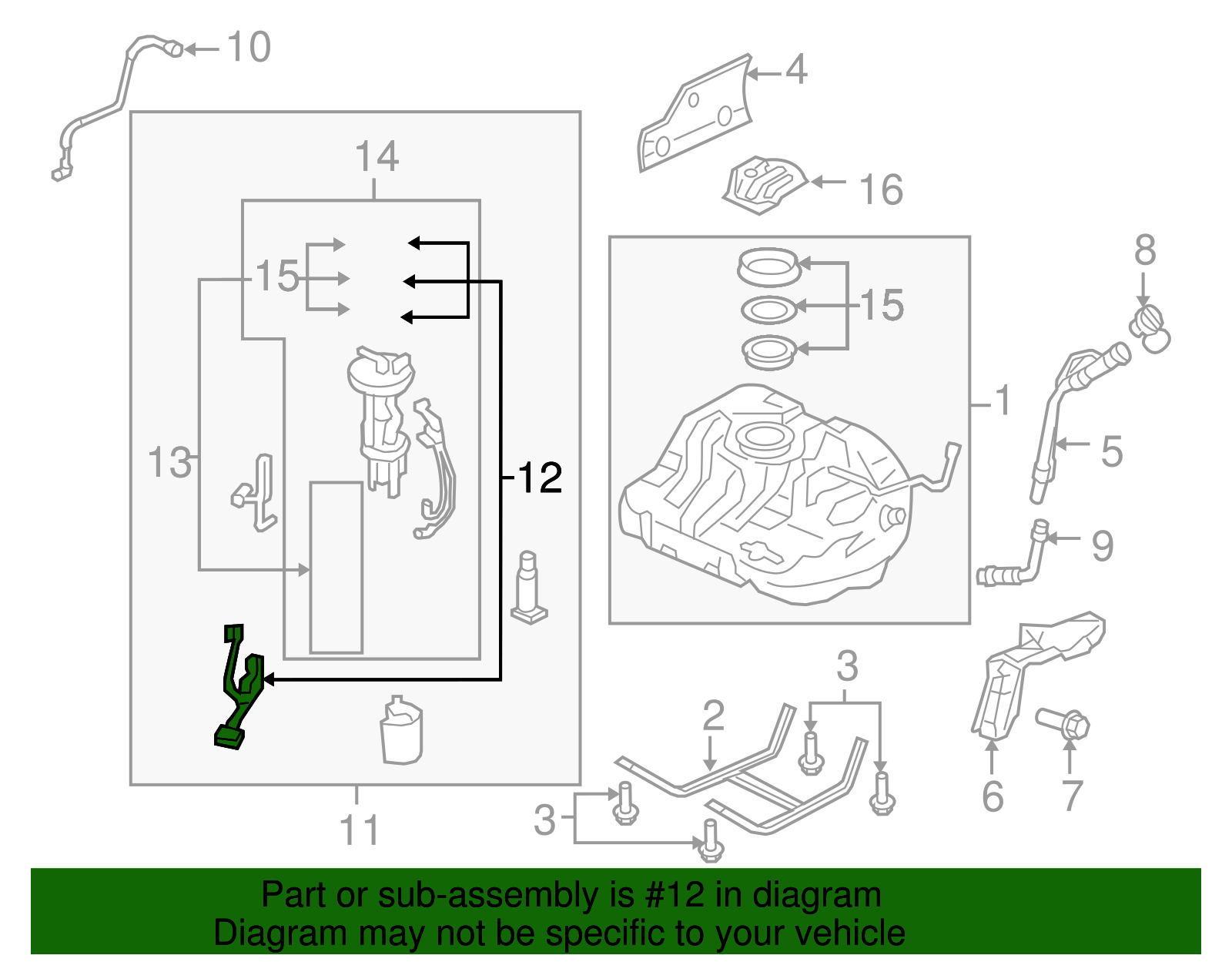 17047-SNA-A30 - Fuel Gauge Sending Unit 2006-2011 Honda Civic | Honda ...