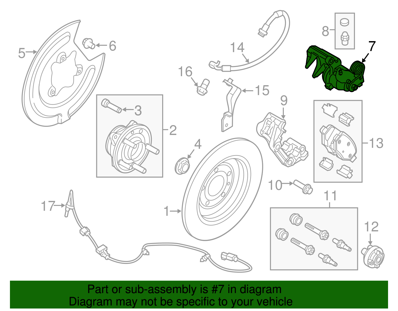 2011-2015 Ford | Motorcraft™ Caliper | BRCF-296 | Walls' Ford Parts