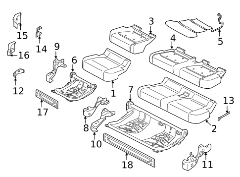 Rear Seat Components for 2025 Ford F-150 | Mac Haik Ford Parts