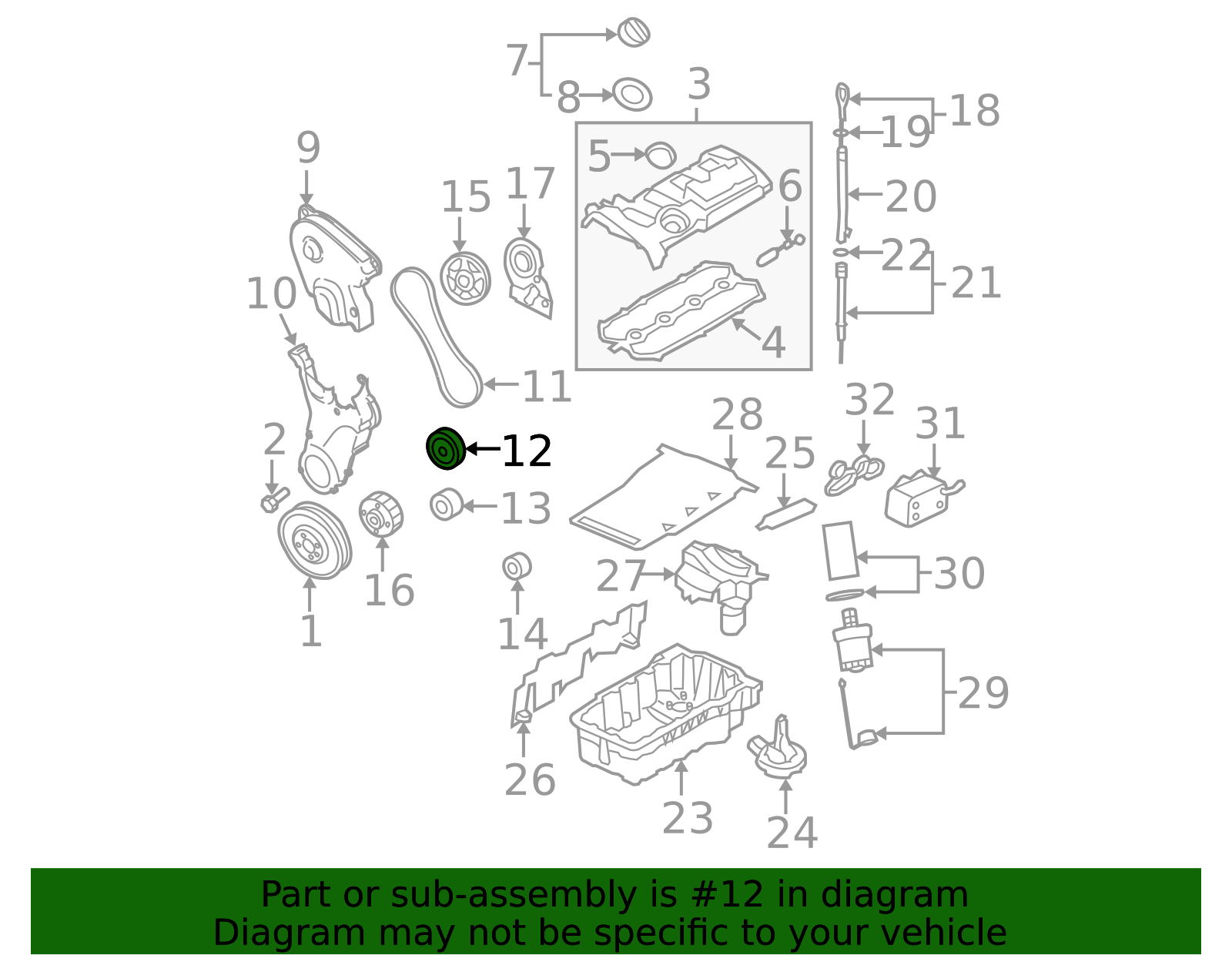Tension Pulley 06D-109-243-C | VW Direct Auto Parts