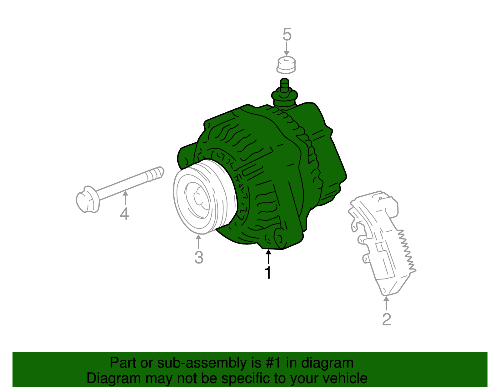 1998-2002 Toyota Land Cruiser Alternator 27060-50260-84 | OEM Parts Online