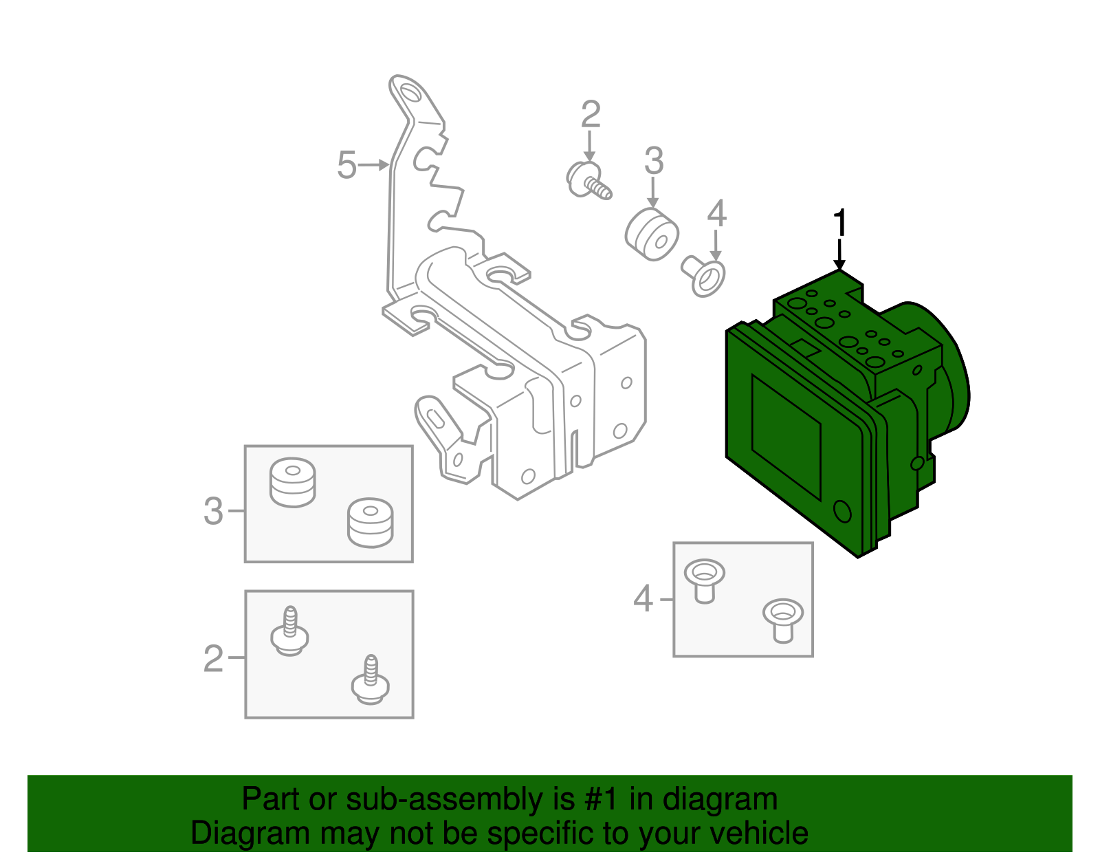 2014-2016 Mazda 3 ABS Control Unit BHY1-43-7A0D | OEM Parts Online