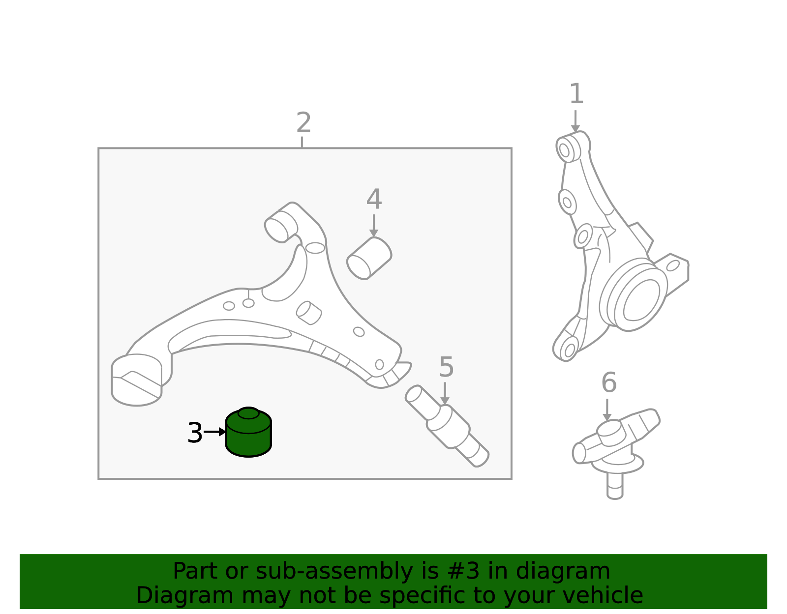 54584-2G000 - Lower Control Arm Front Bushing Kia.Parts Store