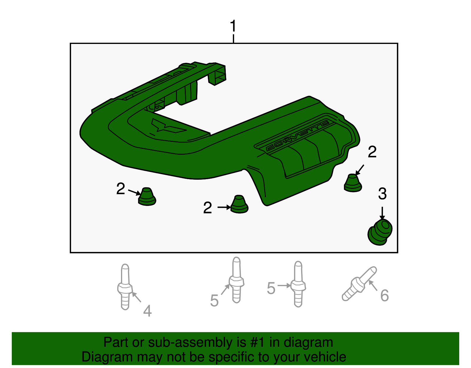 OEM GM Intake Manifold Cover For 2008-2013 Chevrolet Corvette - Part No ...