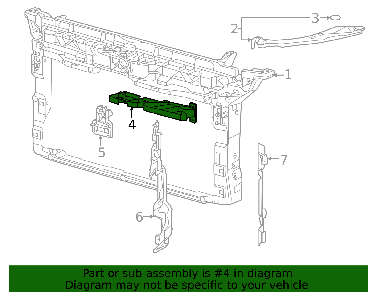 2022-2025 Volkswagen Radiator Support Bracket 5H0-805-706-B | OEM Parts ...