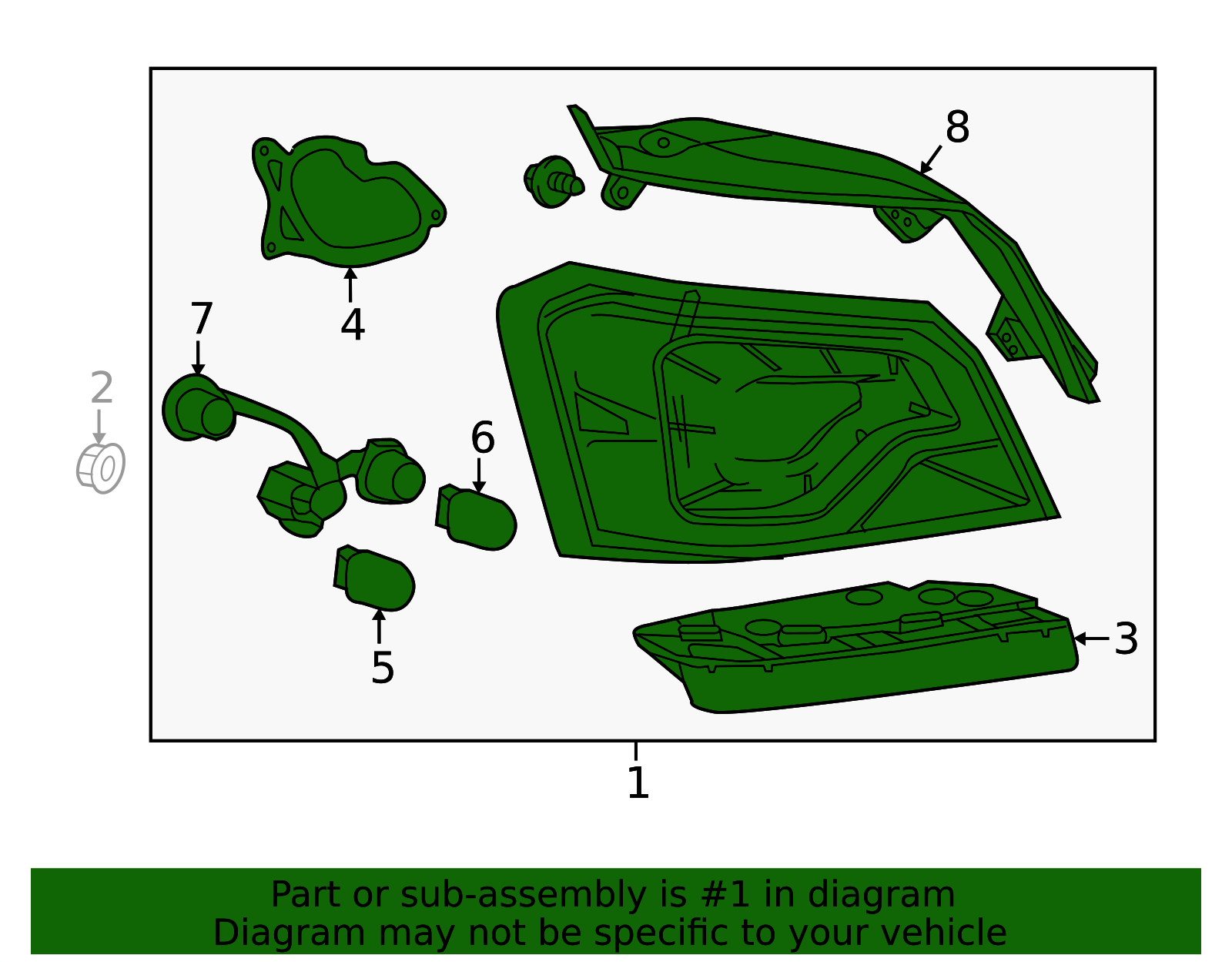 84527171 - 2014-2020 Chevrolet Impala - Rear Passenger Side Stop Lamp ...