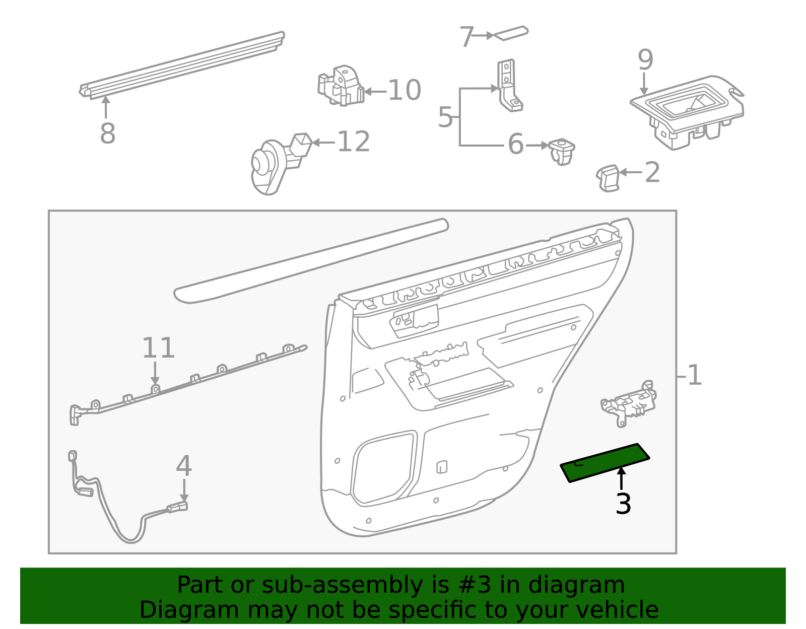 2022-2025 Toyota 2022-2024 Toyota - Molding 67748-0C020-C0 | Sparks Parts