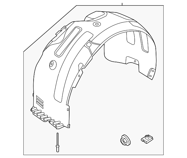 2024-2025 Kia Sorento Fender Liner 86811-R5500 | OEM Parts Online