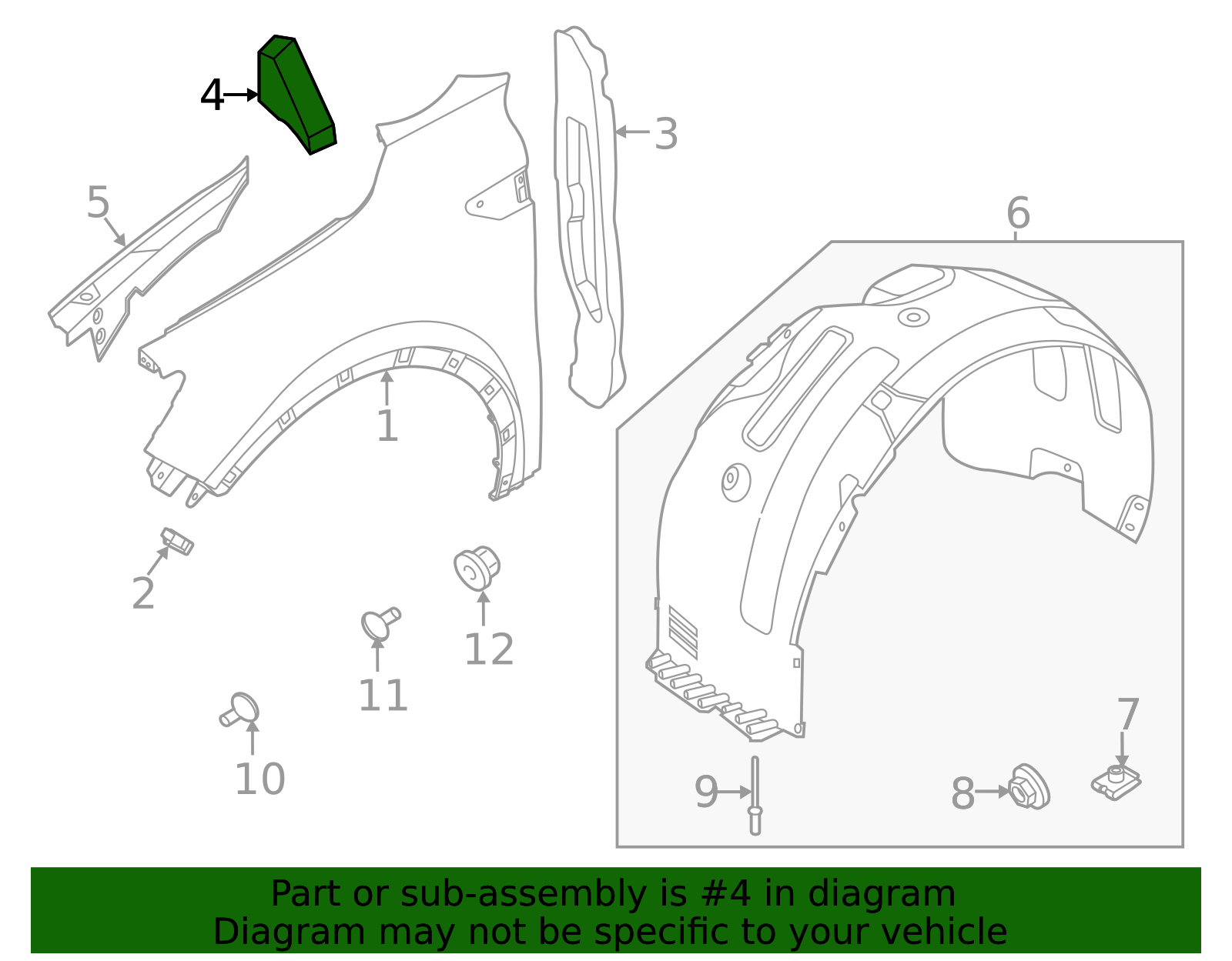 841F6-R5000 - Front Insulator 2021-2025 Kia Sorento | Kia.Parts Store