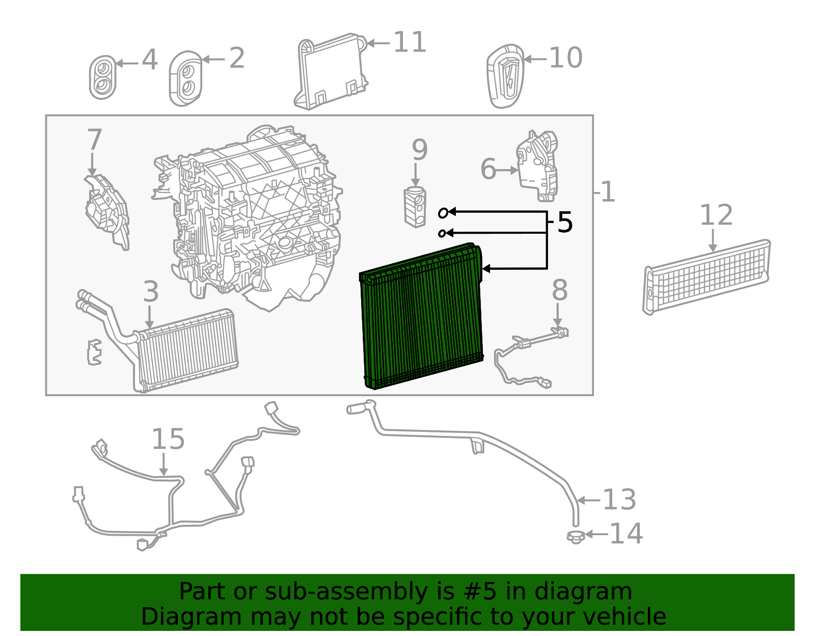 2021-2025 Toyota Evaporator Core 88501-0E190 | Toyota Parts Center