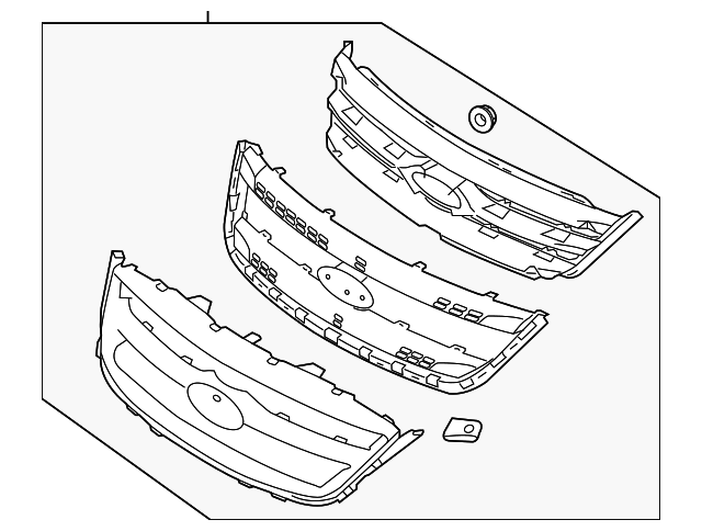 DG1Z-8200-DC - Grille 2013-2019 Ford Taurus | Direct Factory Parts