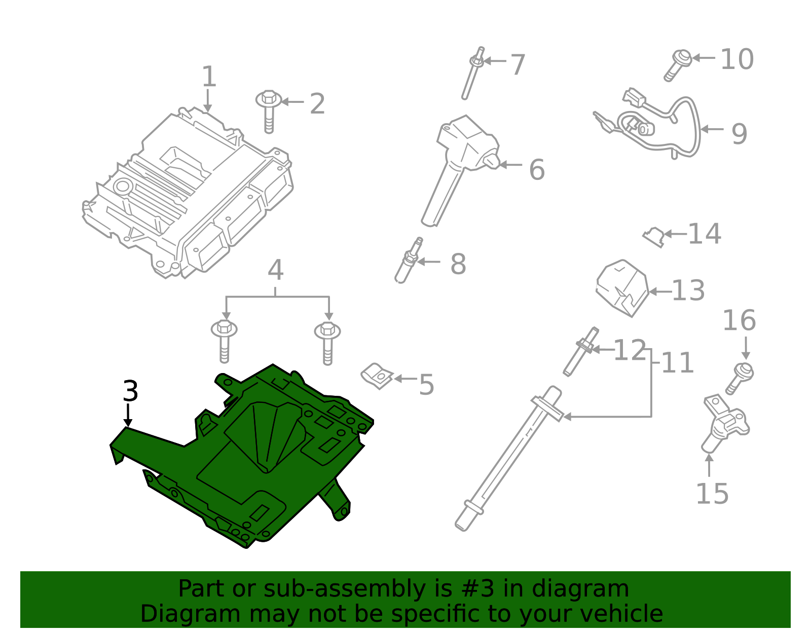 R1MZ-12A659-E - High-Quality Bracket Engine Control Modul for 2025 Ford ...