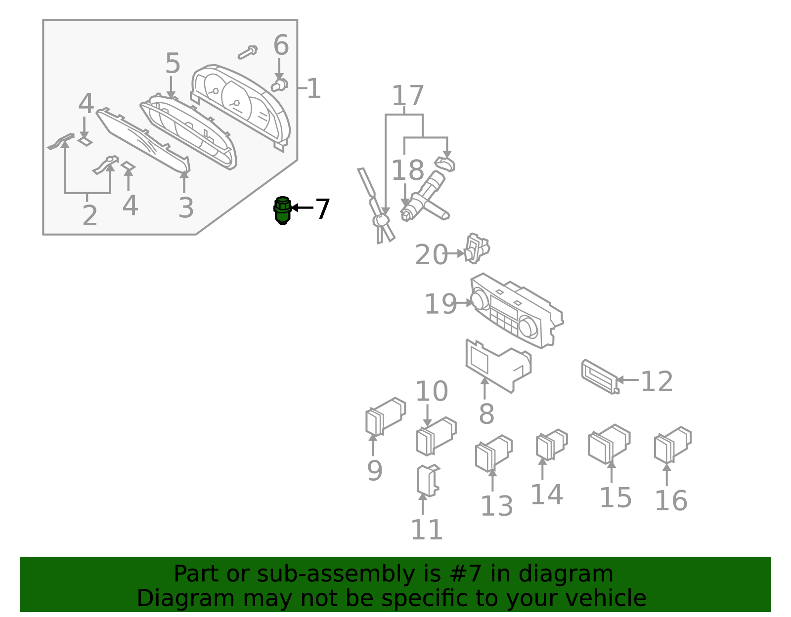 2005-2009 Kia Vehicle Speed Sensor 45207-4C110 | TascaParts.com