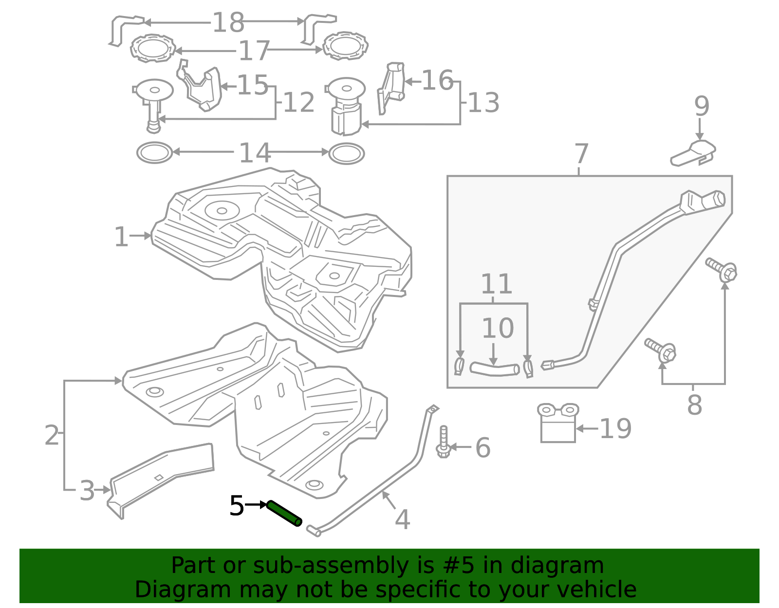 2010-2025 Ford Tank Strap Pin -W710861-S437 | TascaParts.com