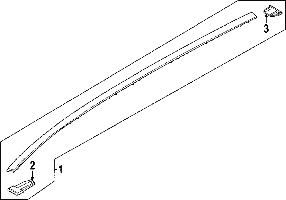 2022-2024 Kia EV6 Roof Molding 87230-CV000 | KIA Parts Zone