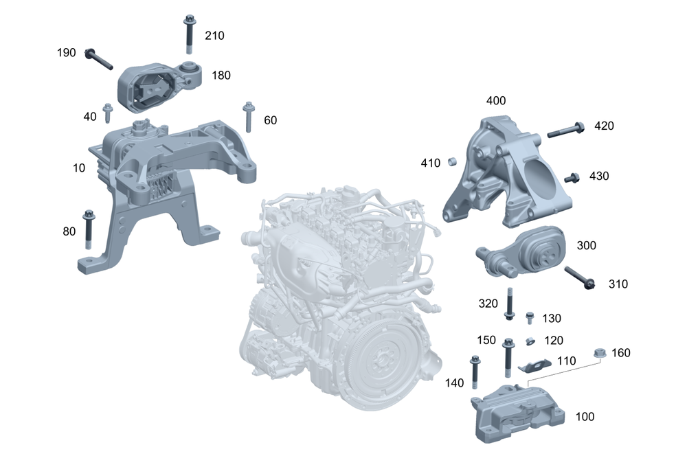 1959-2026 Mercedes-Benz Engine Stabilizer Mount 247-240-62-00 | MB ...